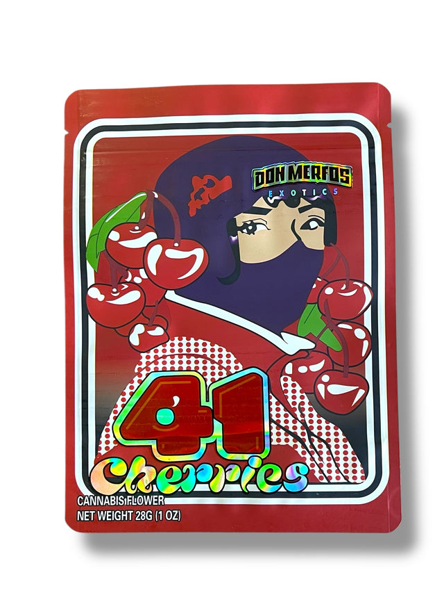 Shop 1 Ounce Mylar Bags Don Merfos 41 Cherries | Smell Proof Ziplocks ...