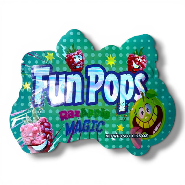 Shop Mylar Bag 3.5 Grams Fun Pops Raz Apple Magic | Packaging – Xotic Packs