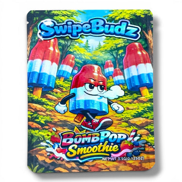 Shop Mylar Bag 3.5 Grams Swipe Budz Bomb Pop Smoothie | Packaging ...